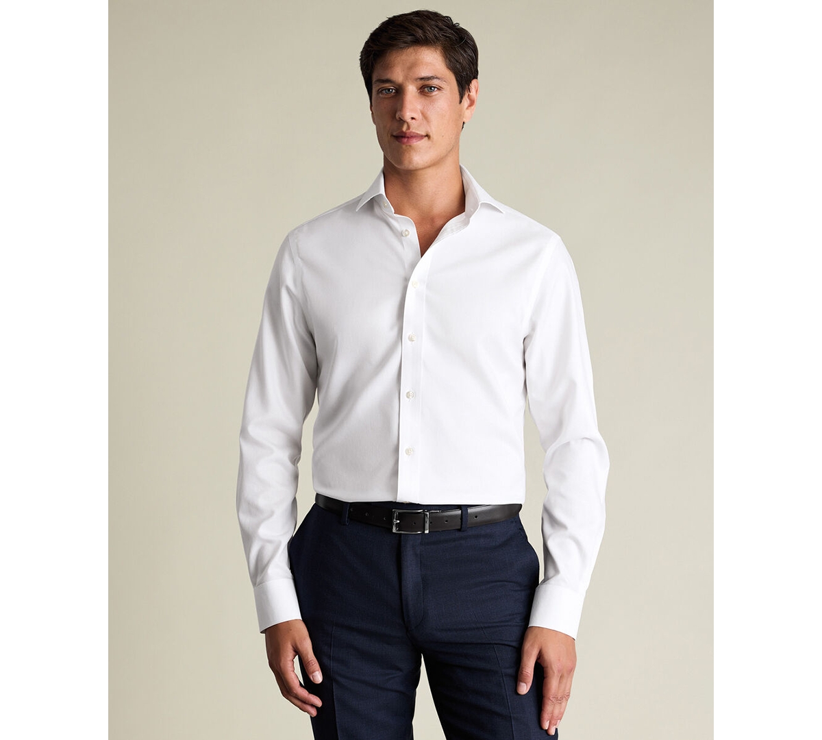 Click here for Charles Tyrwhitt Mens Slim-Fit Spread Collar Dress... prices