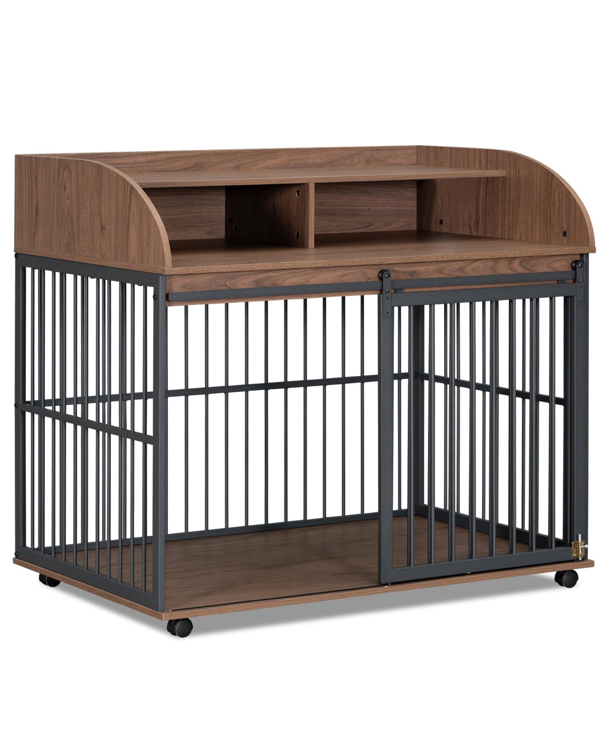Click here for Mondawe 44Wooden Dog Crate with Lockable Wheels  D... prices