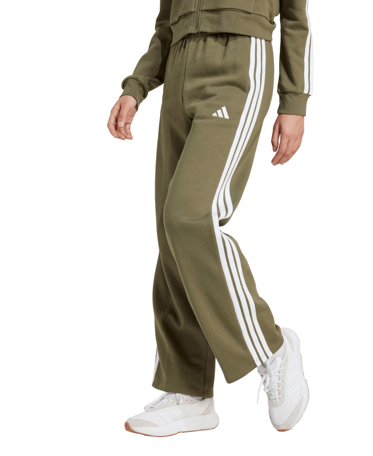 Click here for adidas Womens Essentials Three Stripes Fleece Open... prices