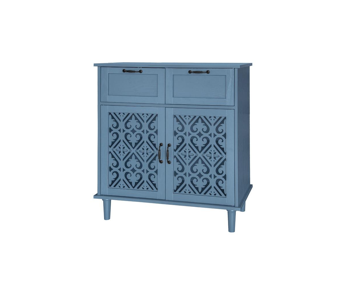 Click here for sumyeg Storage Cabinet with 2 Door 2 Drawer - Blue prices