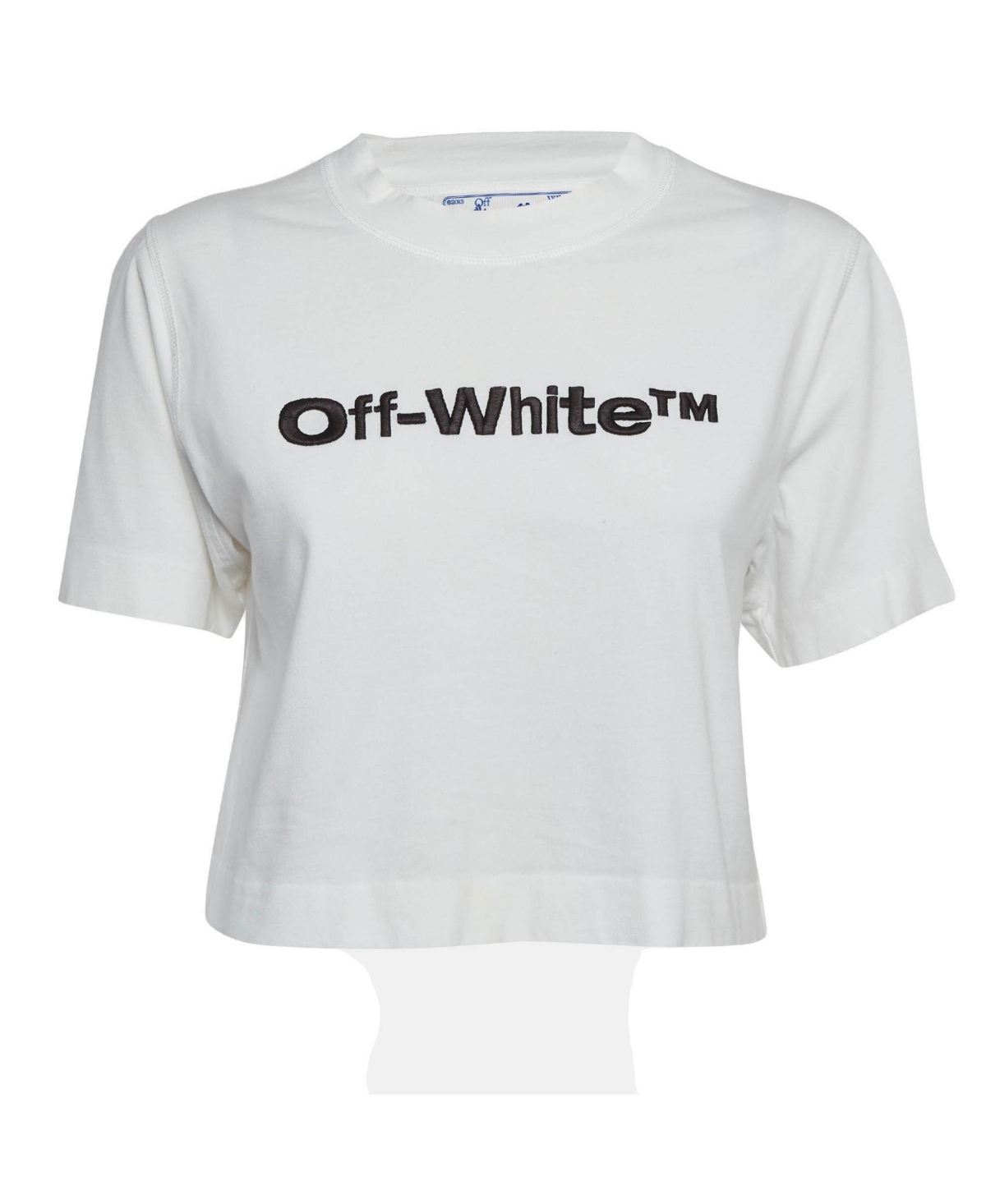 Click here for Pre-Owned Off-White Womens Logo Embroidered Crop T... prices