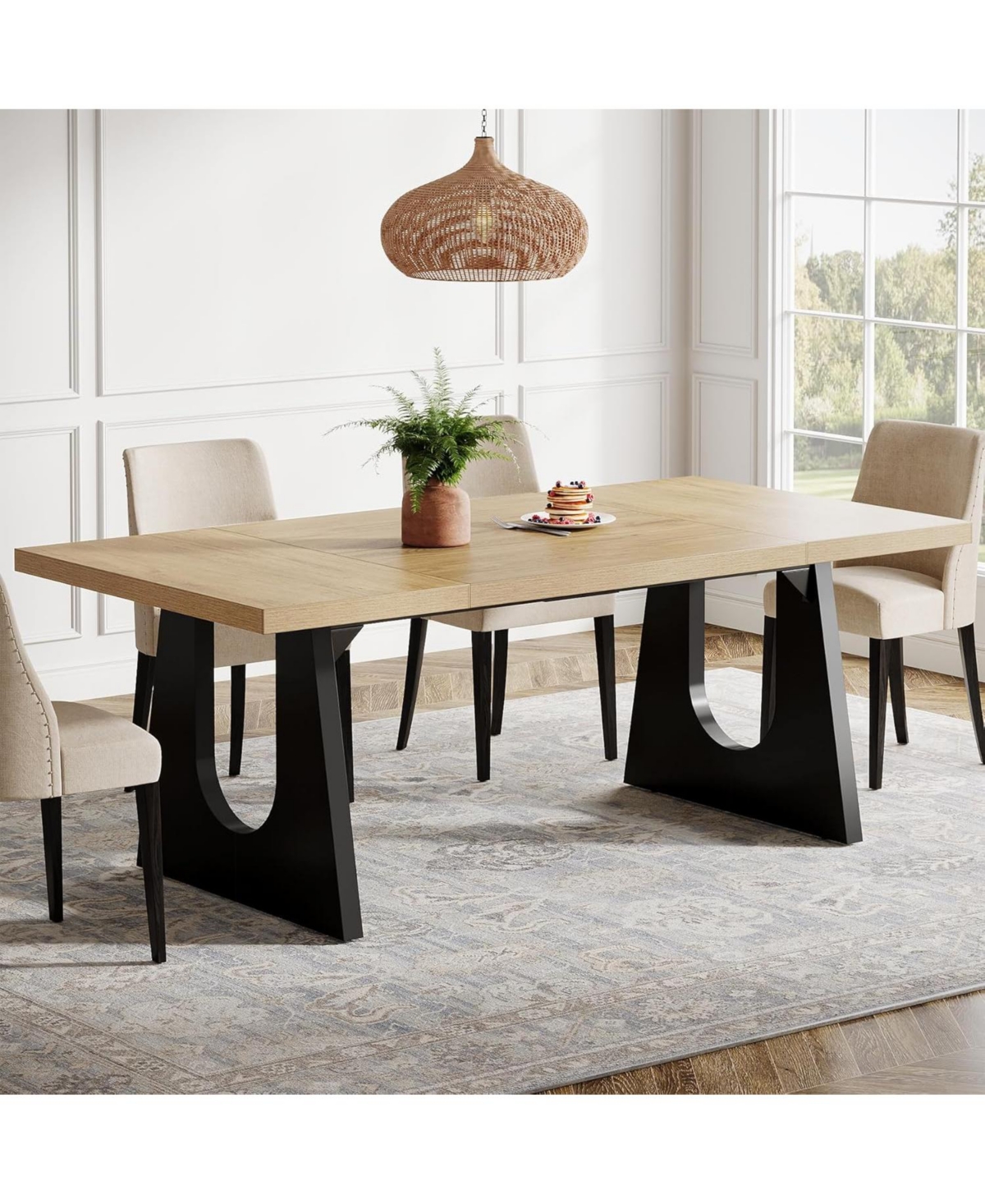 Click here for Tribesigns 70.9-Inch Dining Table for 6-8 People... prices