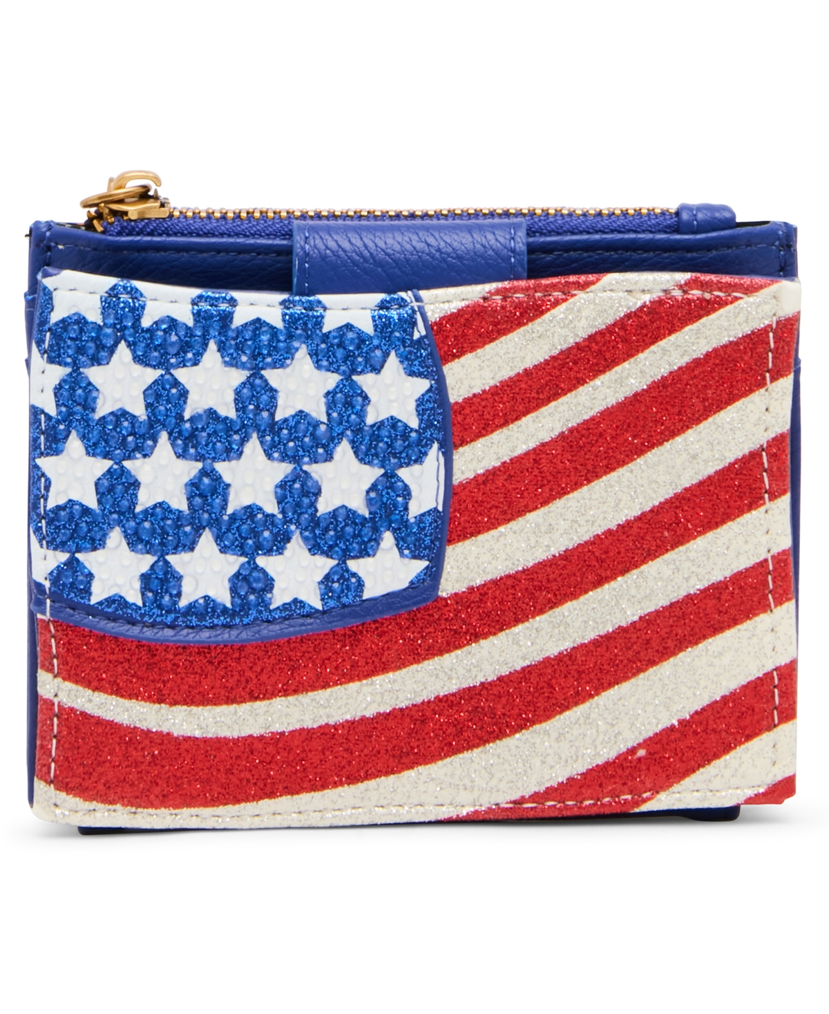 Click here for Betsey Johnson Glitter American Flag Mini Snap Wal... prices