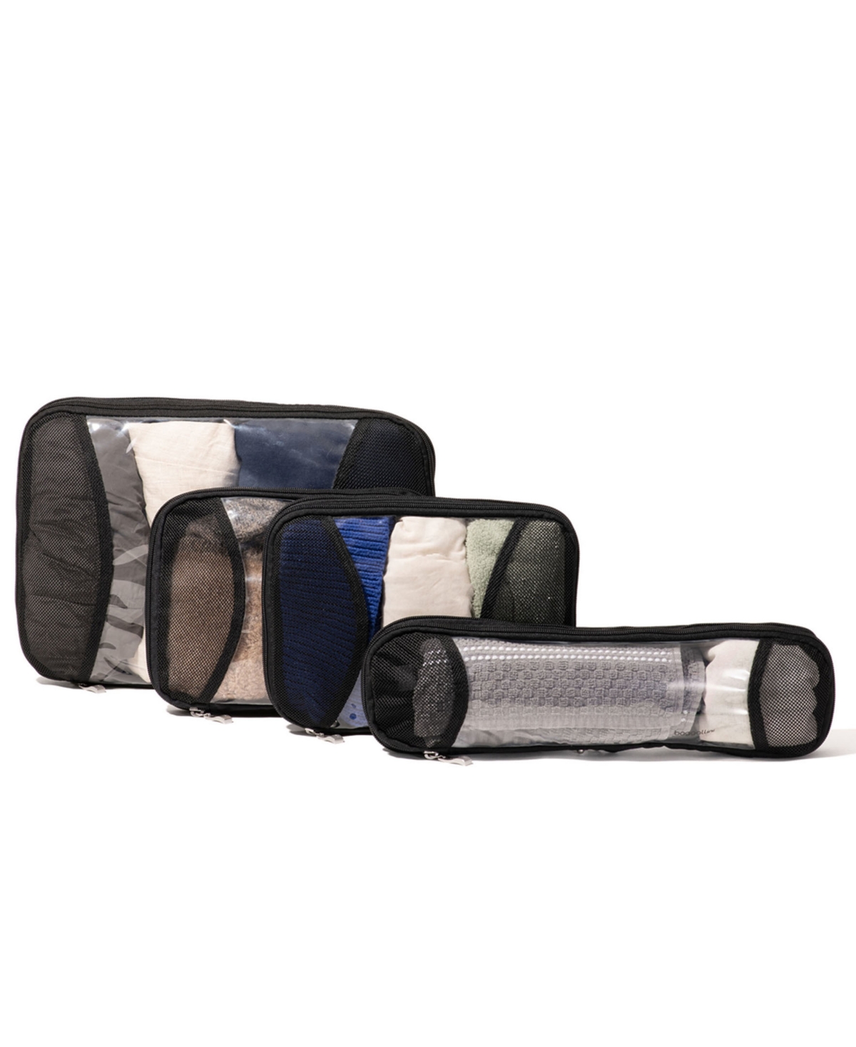 Click here for Baggallini Zipper Compression 4-Piece Cube Set - B... prices