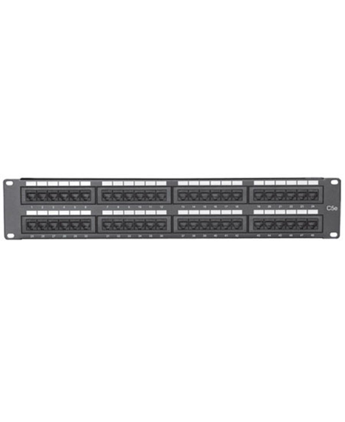 Click here for Comprehensive 48 Port Cat5e Patch Panel - Black prices