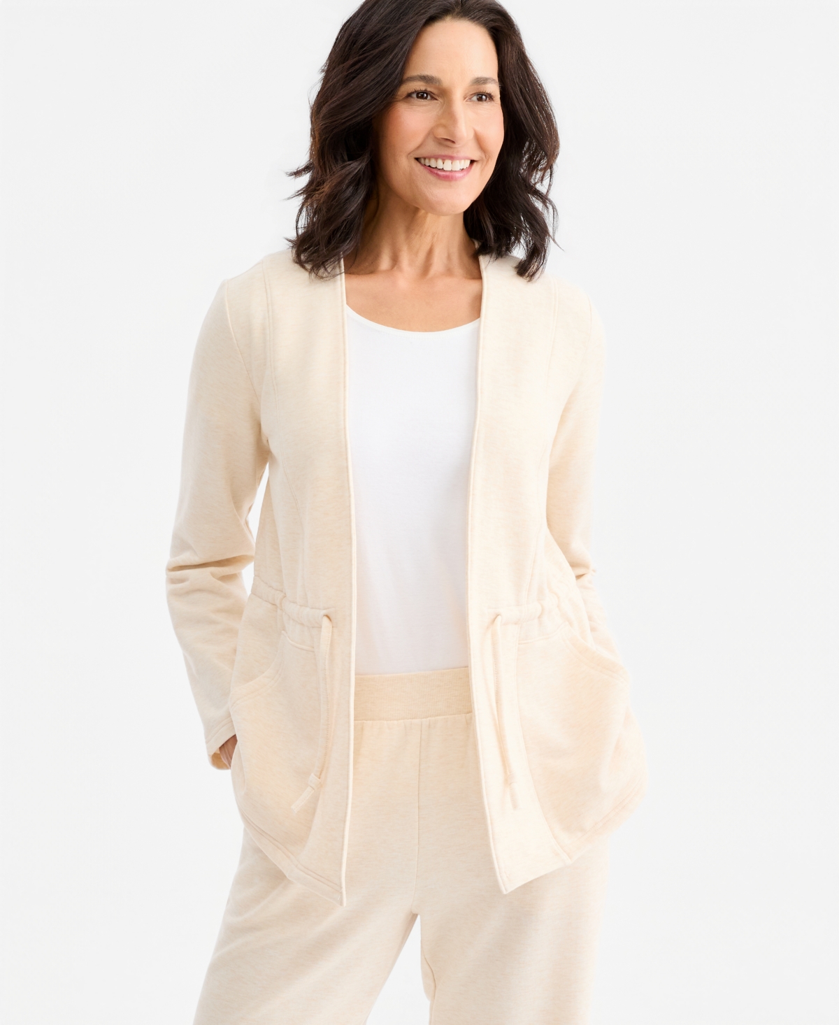 Click here for Style & Co Womens LuxSoft Fleece Jacket  Macys Exc... prices