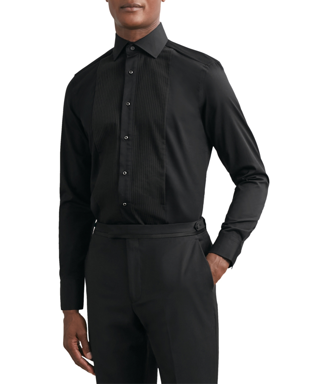 Click here for Reiss Mens Marcel Cotton Slim-Fit Dinner Shirt - B... prices