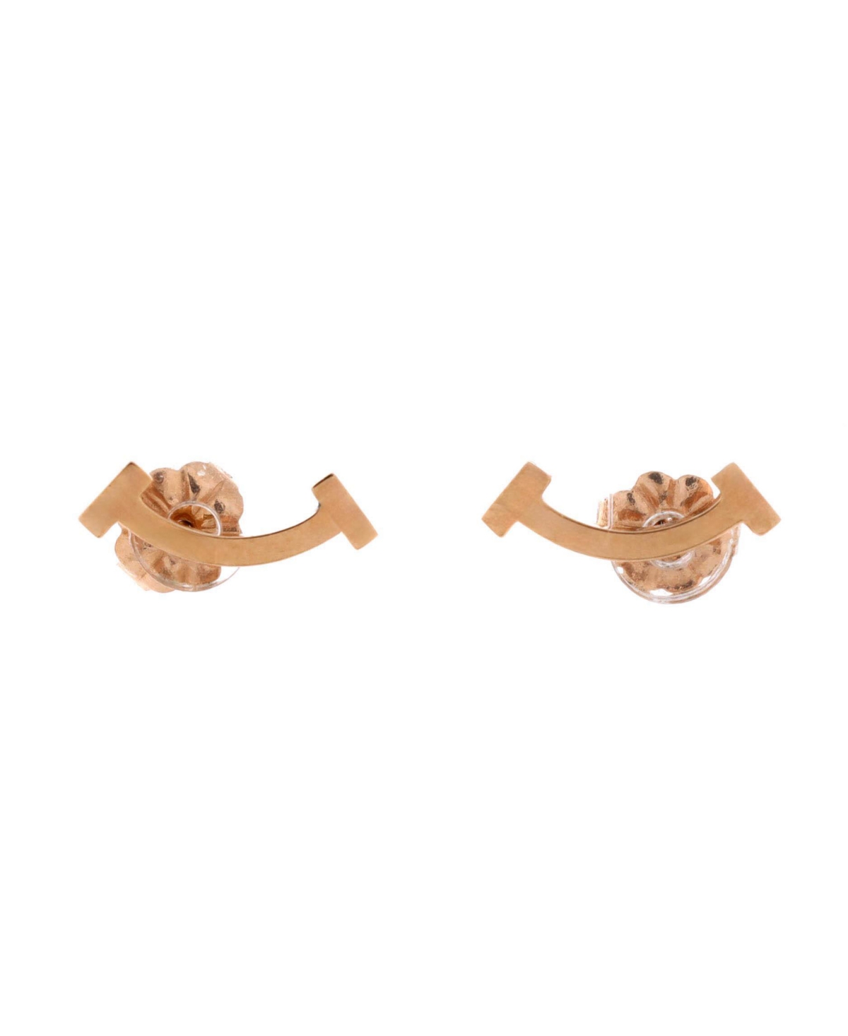 Click here for Pre-Owned Tiffany & Co T Smile Stud Earrings - 18k... prices