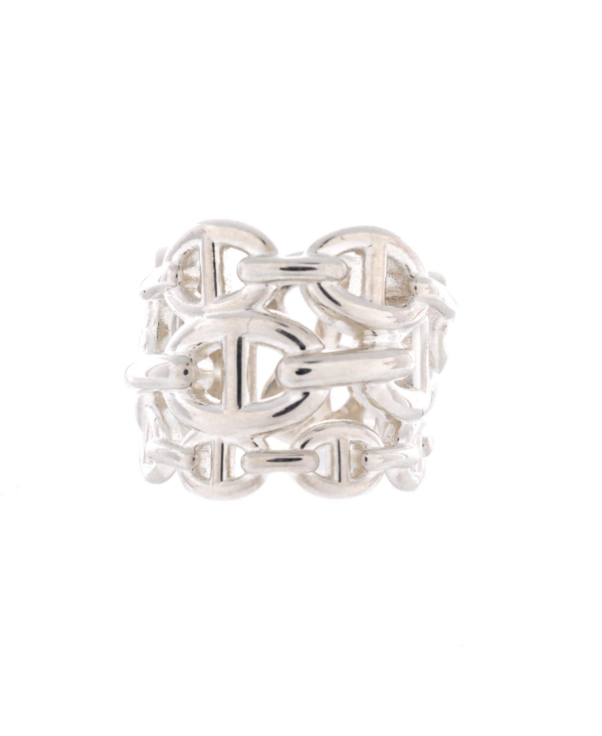 Click here for Pre-Owned HERMES Chaine dAncre Enchainee Ring - St... prices