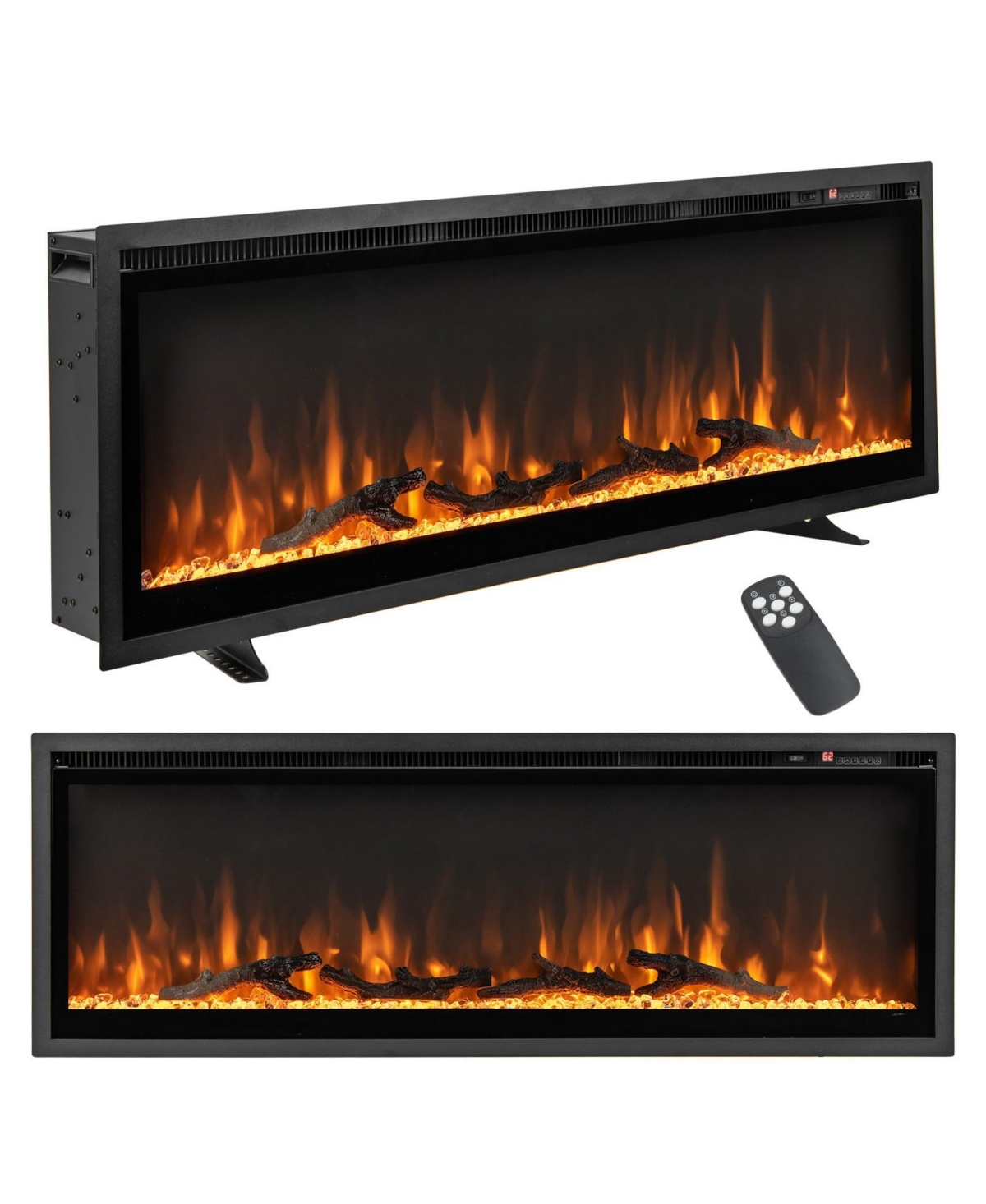 Click here for Sugift 50 Inches Electric Fireplace in-Wall Recess... prices