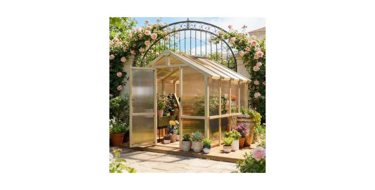 Click here for Lovmor Wood Polycarbonate Walk In Polycarbonate Gr... prices
