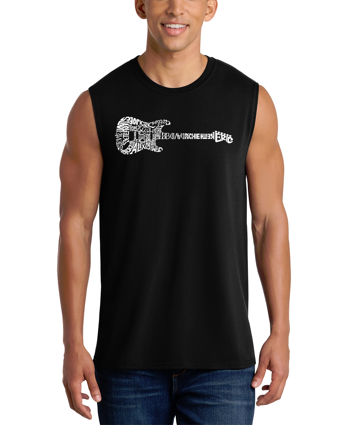 Click here for La Pop Art Mens Guitar Horizontal Word Art Graphic... prices