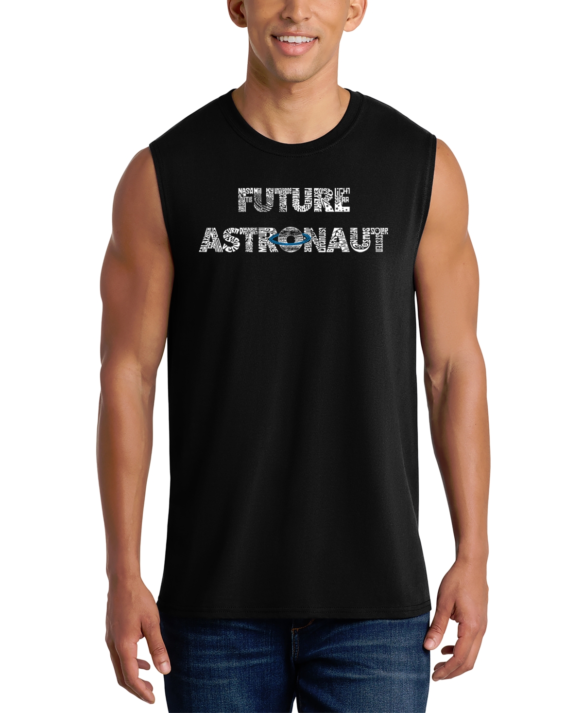 Click here for La Pop Art Mens Future Astronaut Typography Graphi... prices