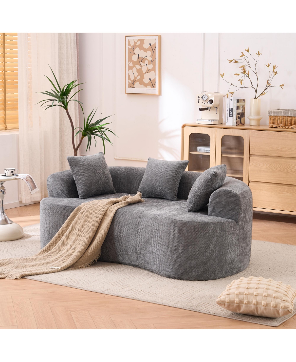 Click here for Cesicia No-Assembly Sofa in a Box: Crescent Modern... prices