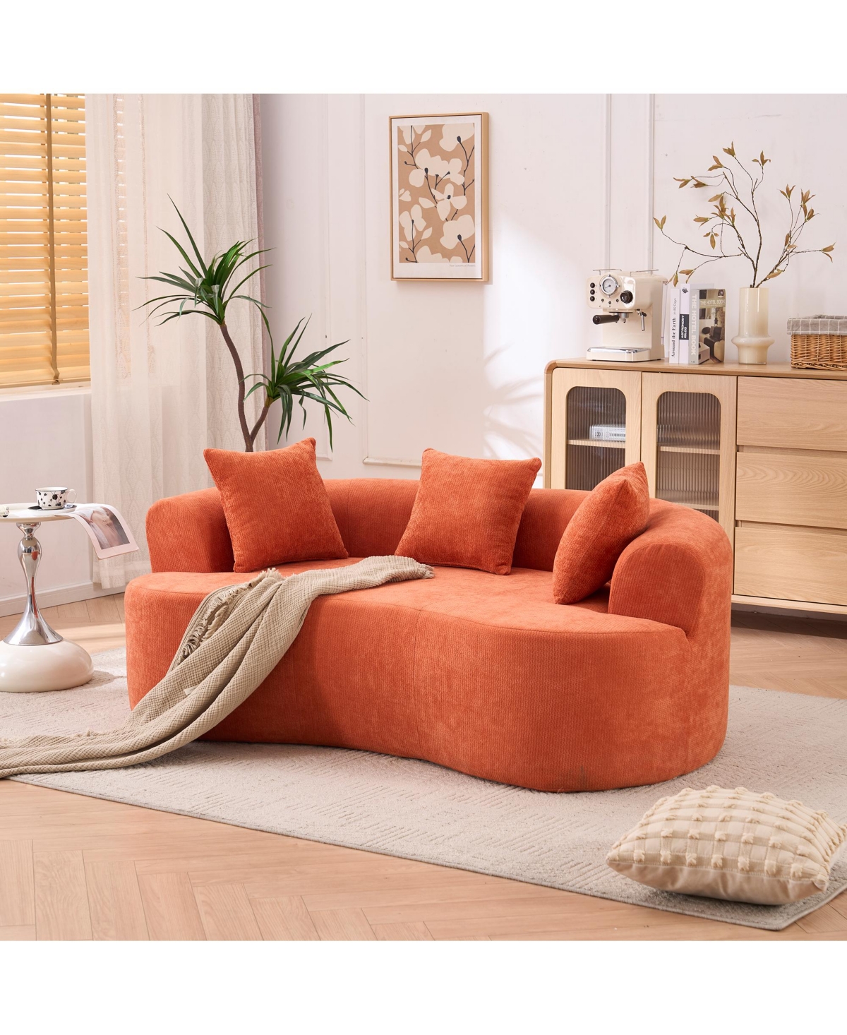 Click here for Cesicia No-Assembly Sofa in a Box: Crescent Modern... prices