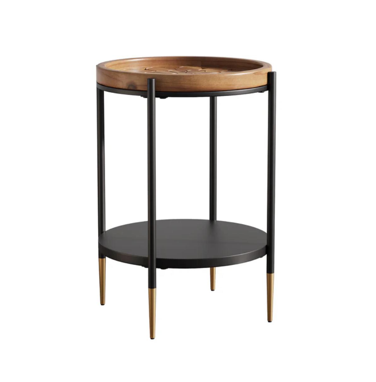 Click here for Slickblue 2-Tier Round Side Table for Living Room... prices