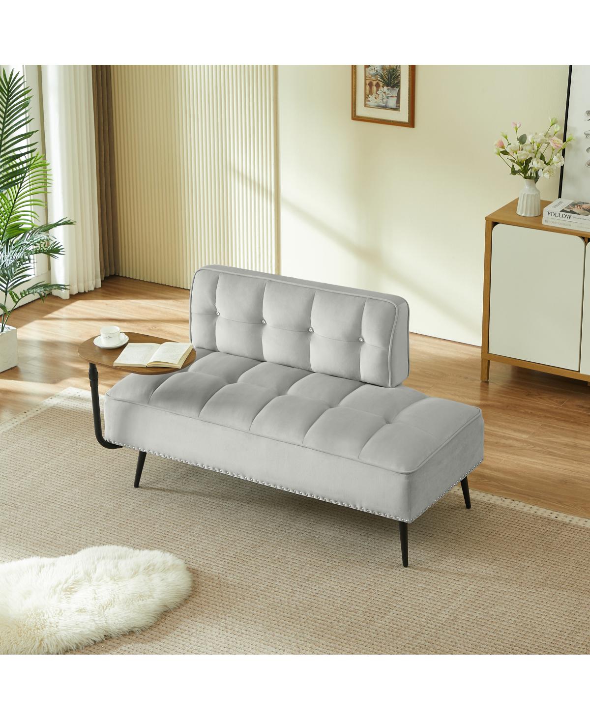 Click here for Streamdale Furniture Modern 54 Velvet Loveseat wit... prices
