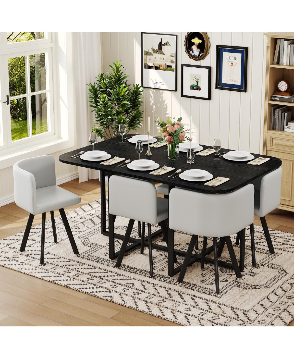 Click here for Streamdale Furniture 7piece Dining Set: Table  6 P... prices