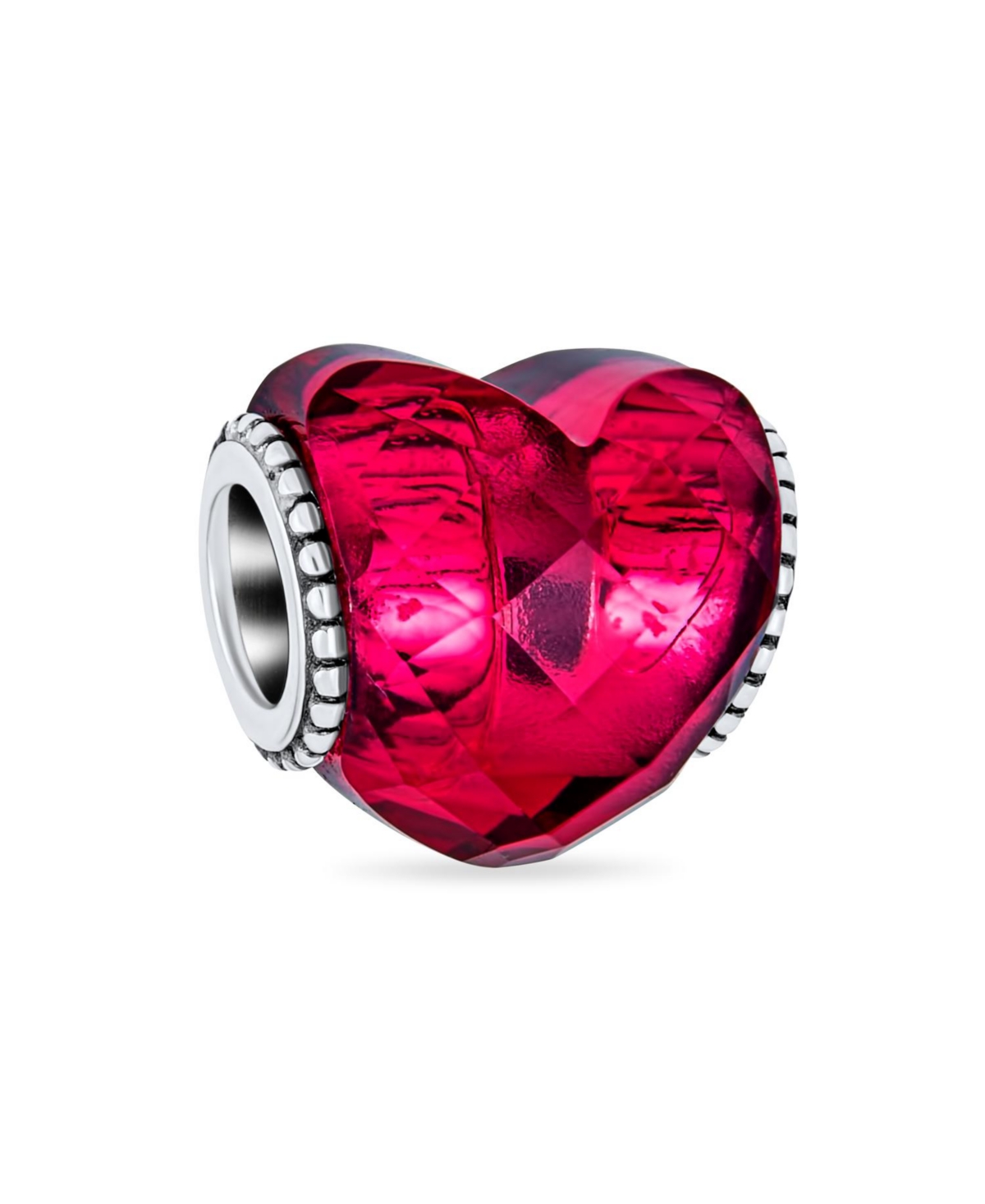 Click here for Bling Jewelry Valentine Love Faceted Glass Heart S... prices