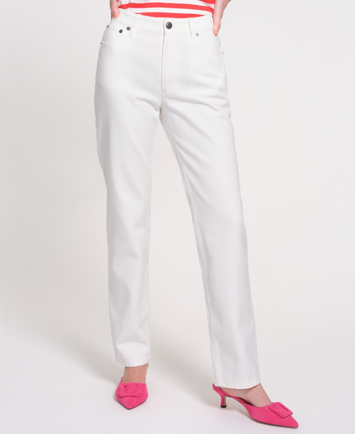 Click here for Isaac Mizrahi Womens Mid-Rise Straight-Leg Pants -... prices