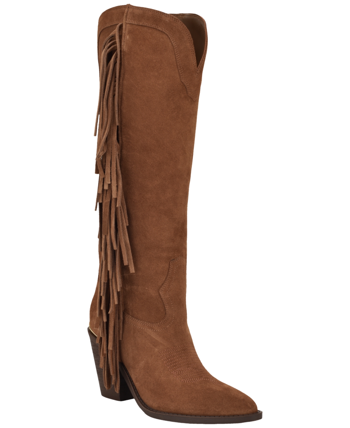 Click here for Guess Womens Sashle Western Fringe Knee High Heele... prices