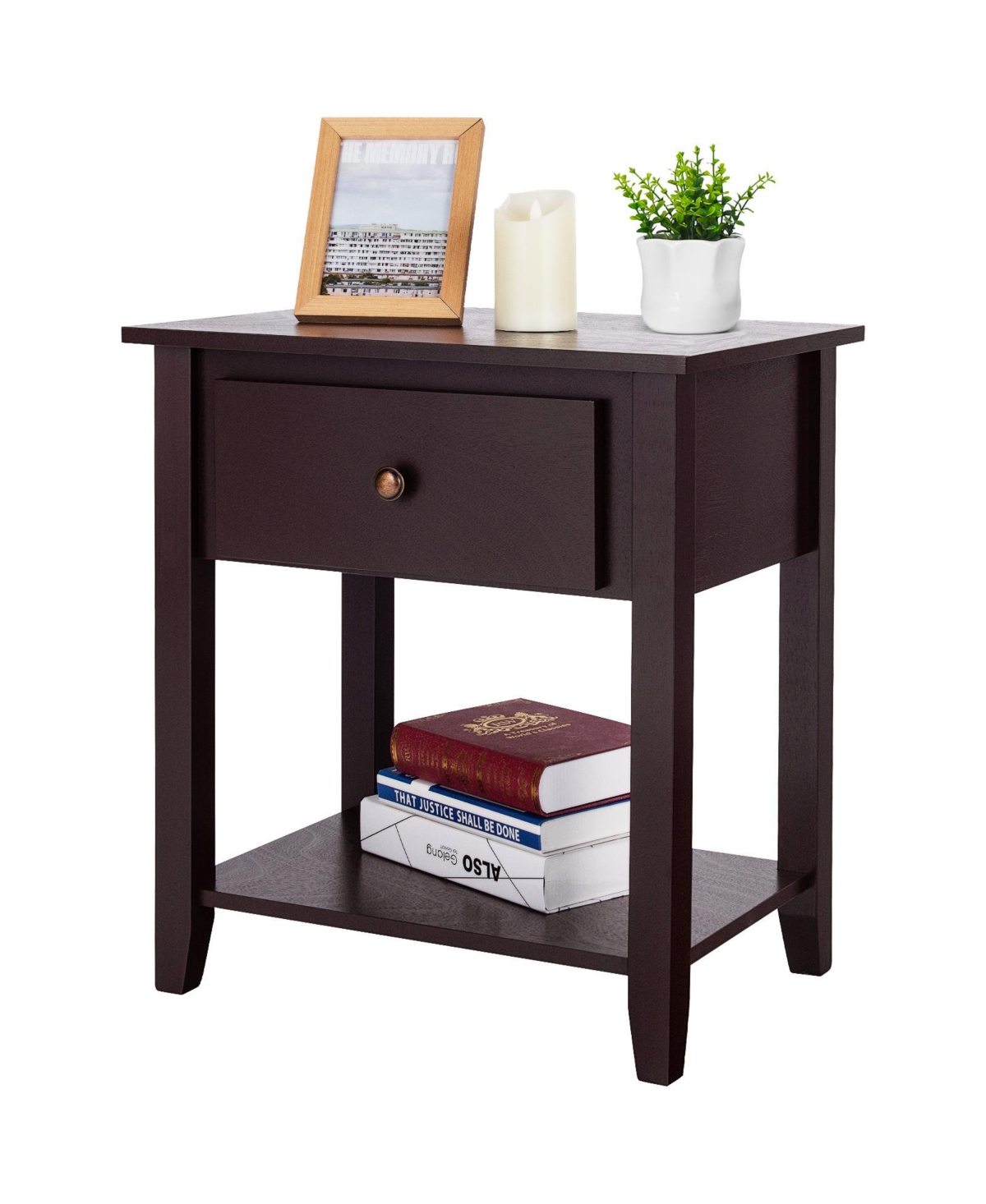 Click here for Costway End Table Nightstand Storage Display Furni... prices