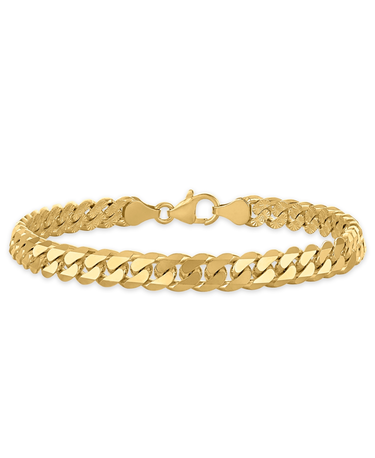 Click here for Macys Mens Starburst Diamond-Cut Cuban Link Chain... prices