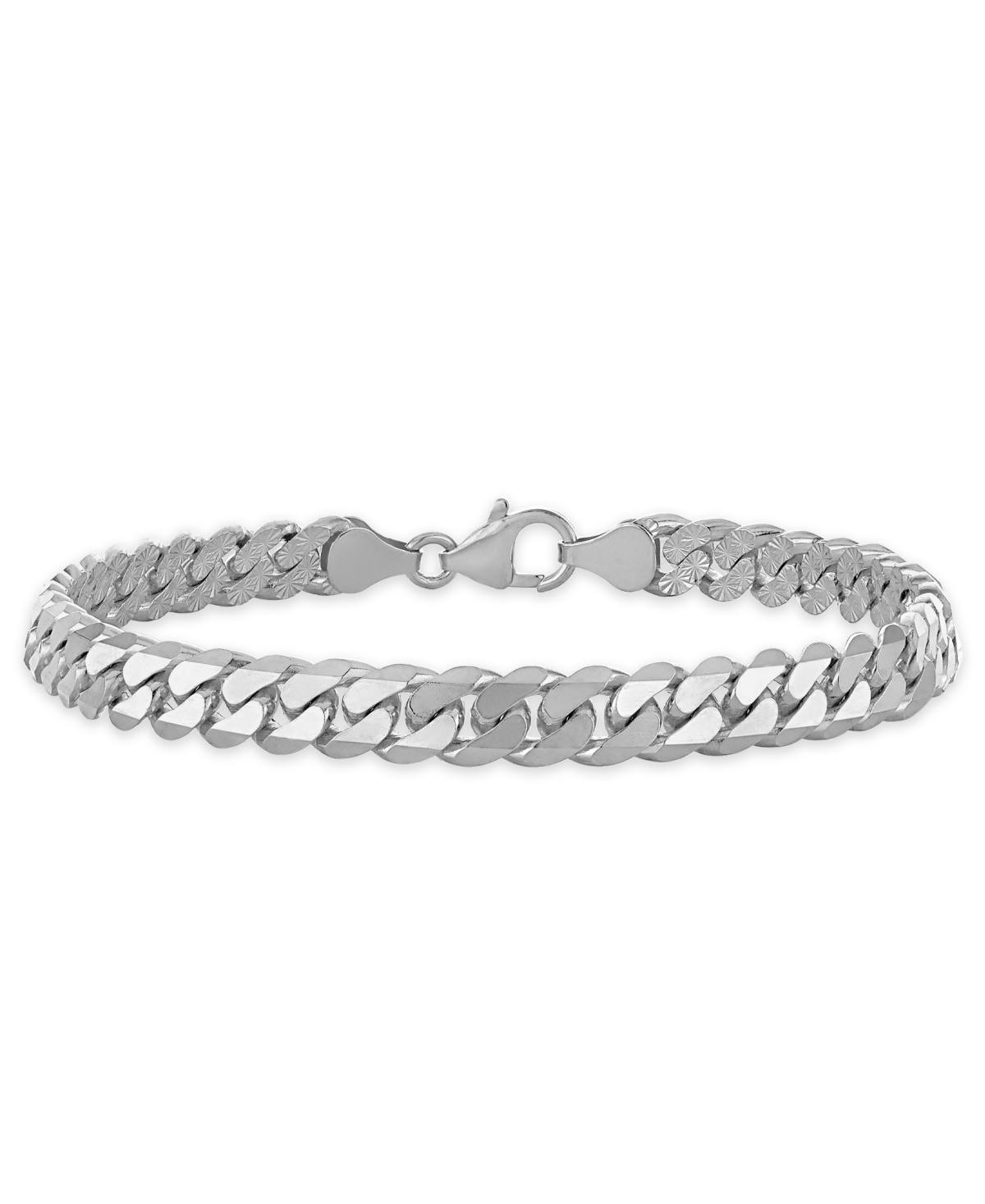 Click here for Macys Mens Starburst Diamond-Cut Cuban Link Chain... prices