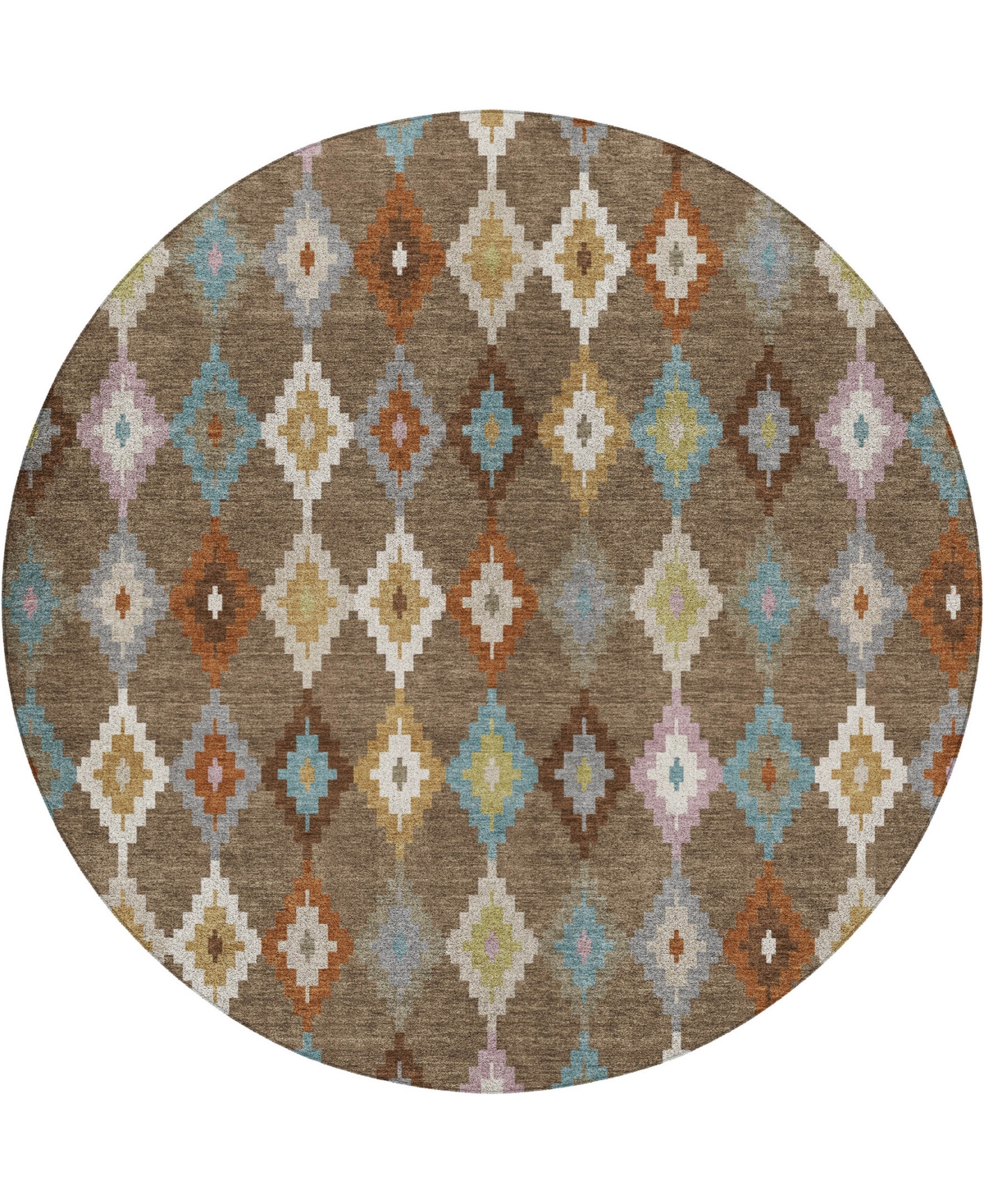 Click here for Dalyn Kenner KN10 8x8 Round Area Rug - Brown prices