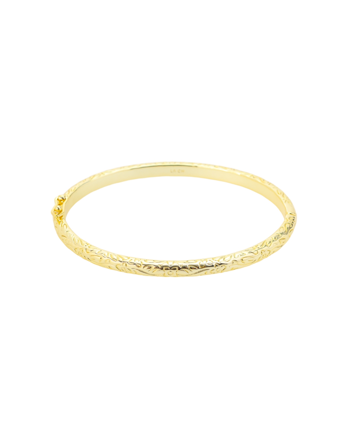 Click here for Unwritten Gold-Tone Plated Tooled Bangle Bracelet... prices