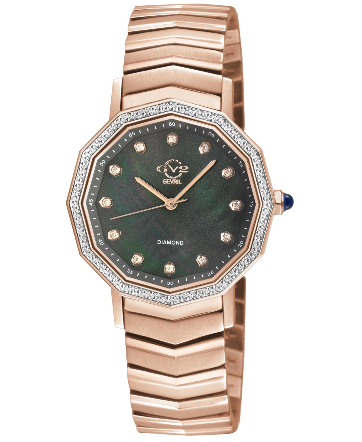 Click here for GV2 by Gevril Womens Spello Ii Swiss Quartz Diamon... prices