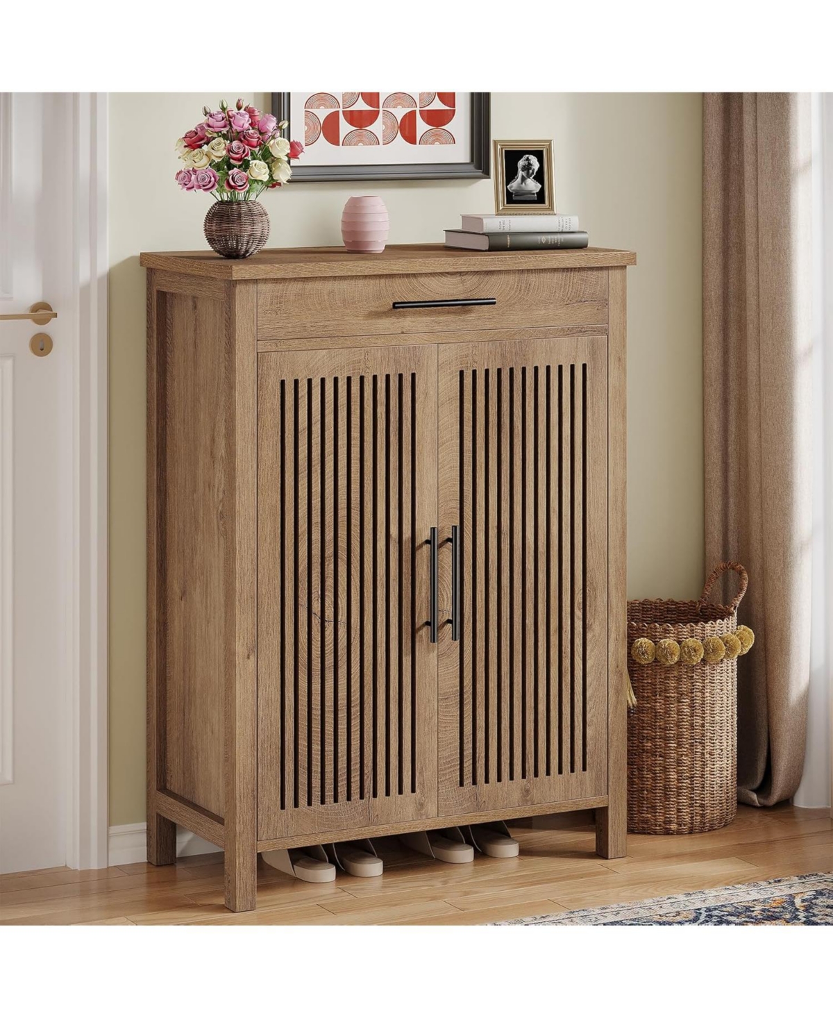 Click here for Tribesigns Shoe Cabinet  5-Tier Shoe Storage Cabin... prices