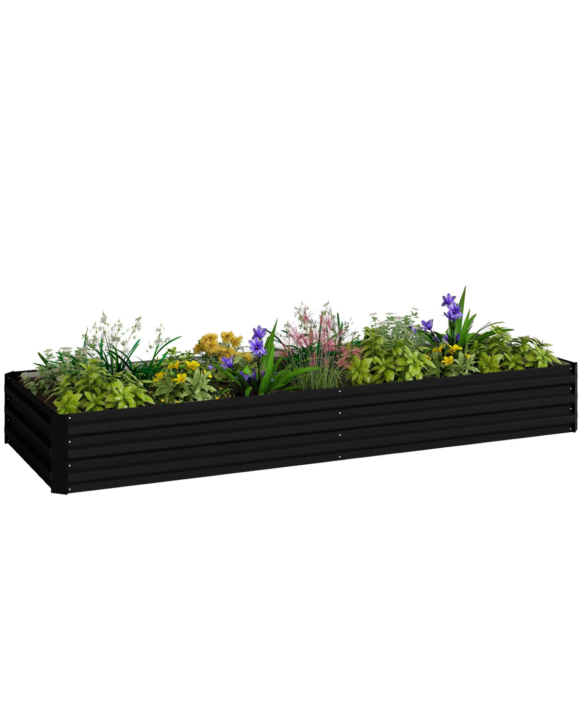 Click here for Outsunny Galvanized Raised Garden Bed Metal Plante... prices
