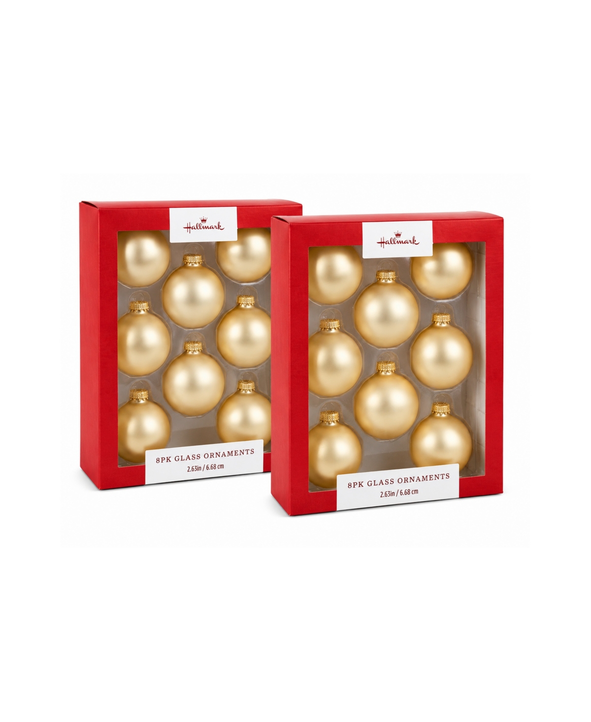 Click here for Hallmark Holiday 16-Piece Velvet Glass Ball Orname... prices