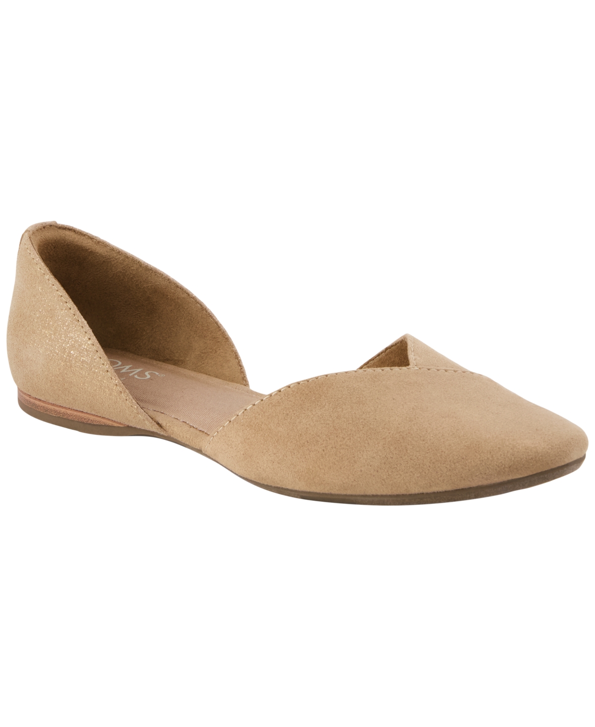 Click here for Toms Womens Gemma DOrsay Slip-On Flats - Mid Taupe... prices