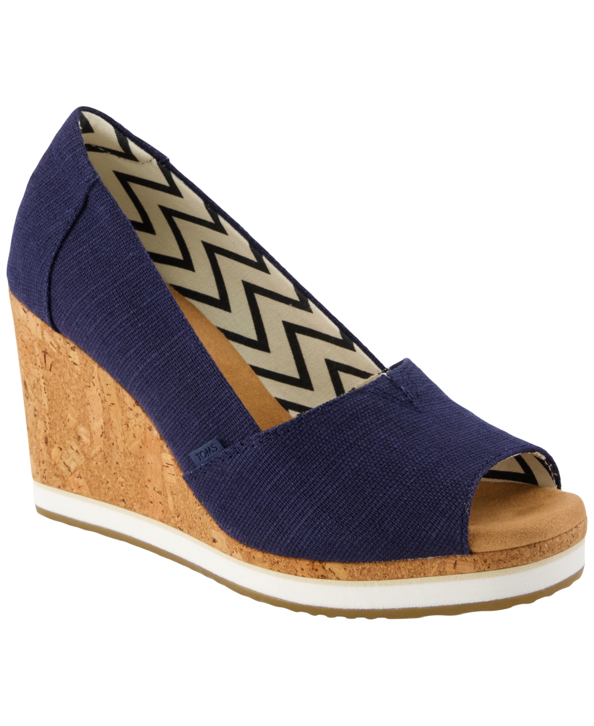 Click here for Toms Womens Essential Slip-On Wedge Sandals - Navy... prices
