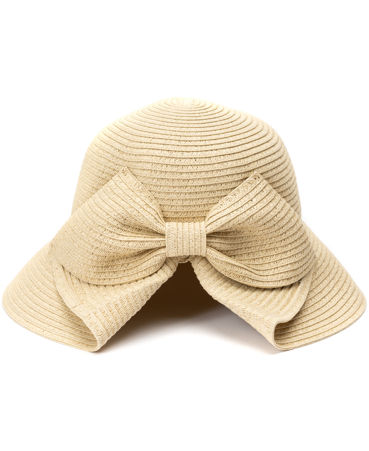 Click here for Bcbg Straw Bow Back Brim Floppy Hat - Natural prices