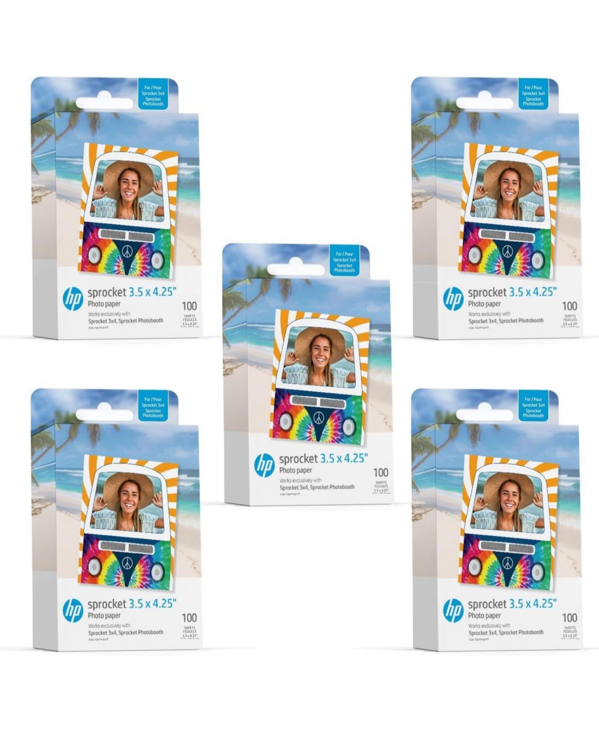Click here for Hp 3.5 x 4.25 Sticky-Backed Zink Photo Paper (500-... prices