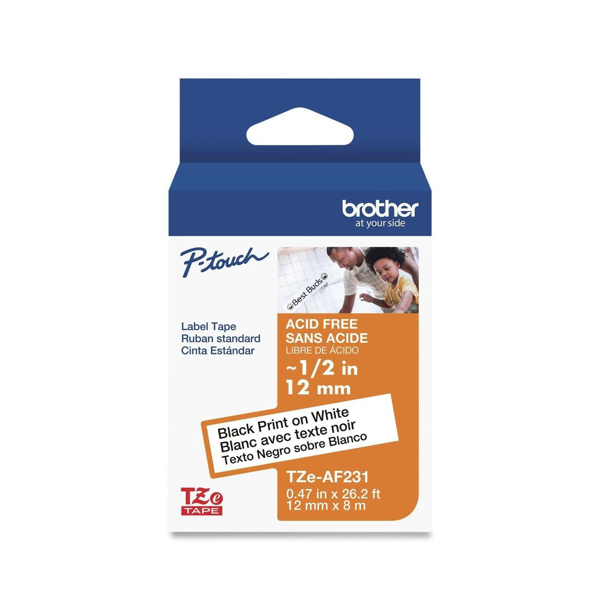 Click here for Brother P-Touch TzEAF231 0.47 Inch x 26.2 Foot TZ... prices