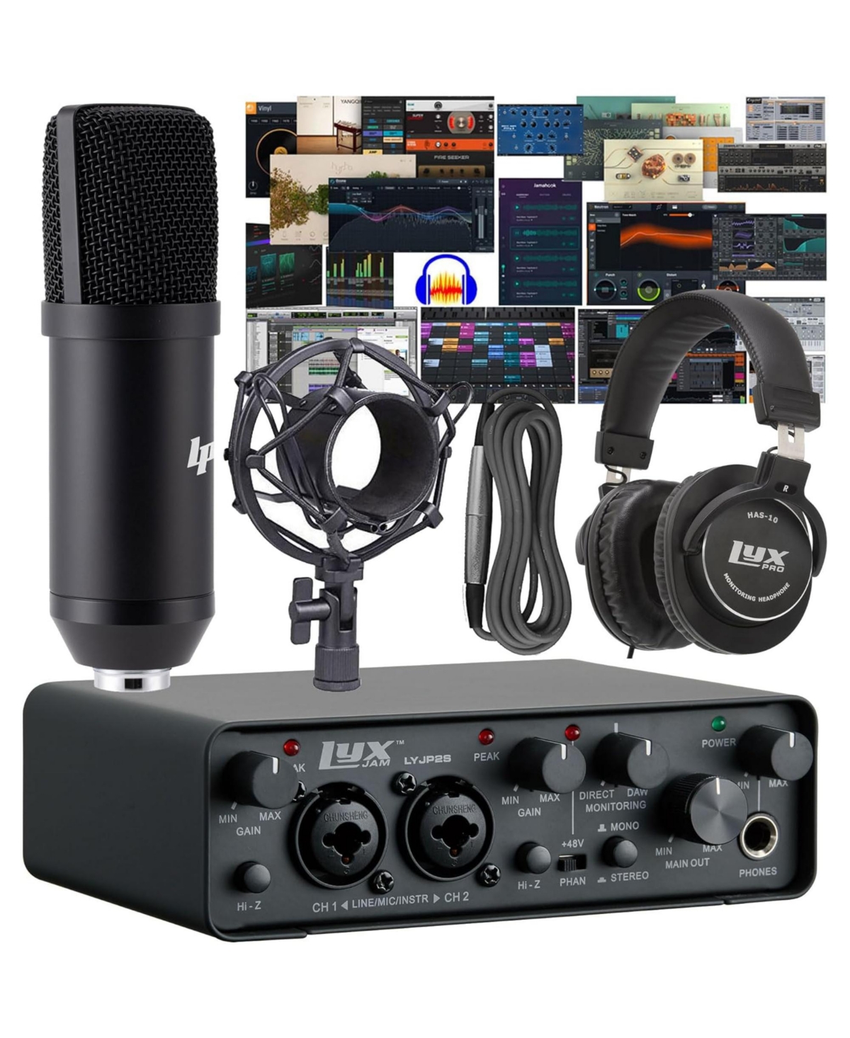 Click here for LyxJam 2x2 Recording Usb Audio Interface with Asio... prices