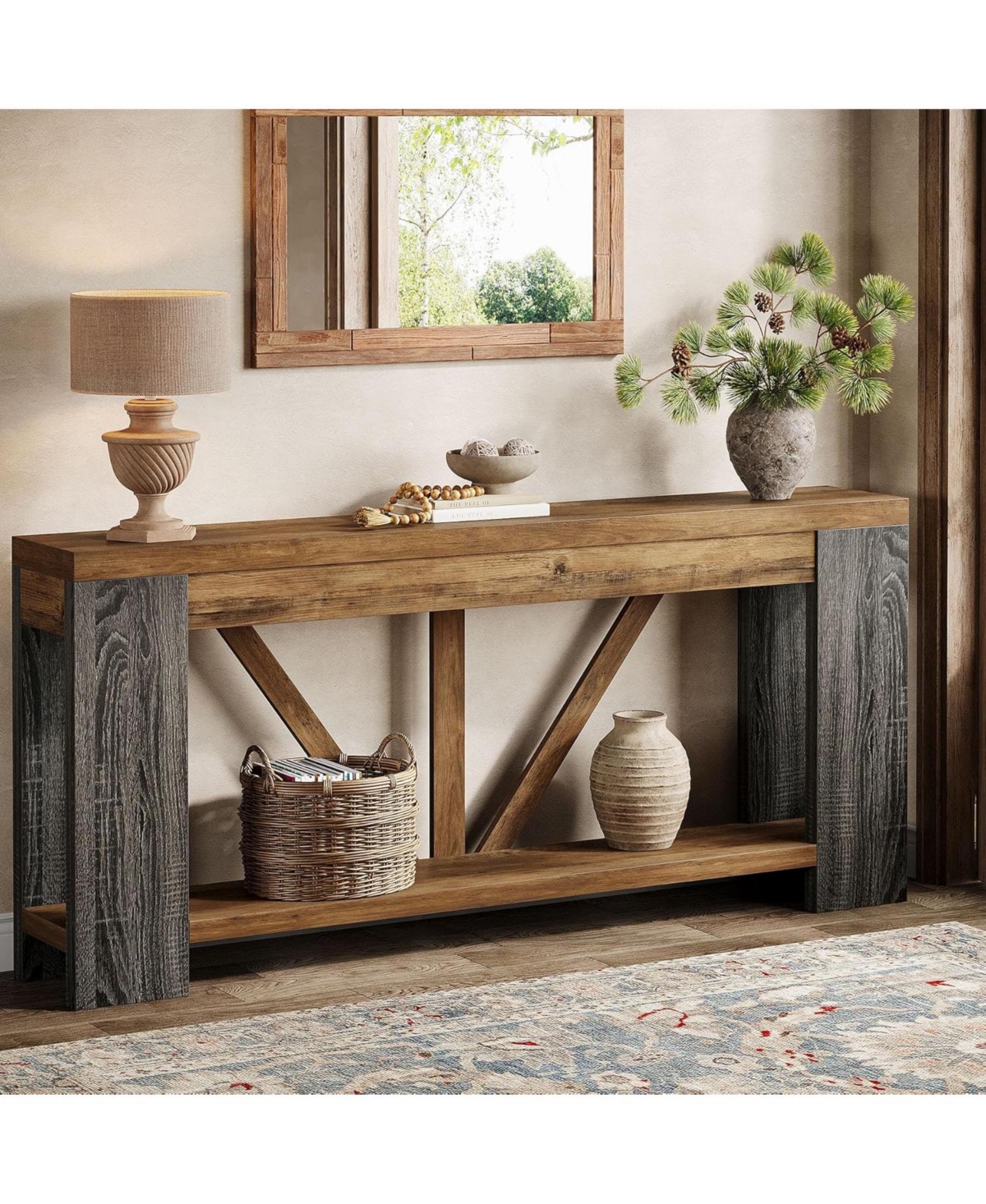 Click here for Tribesigns 70.9-Inch Extra Long Console Table  2-T... prices