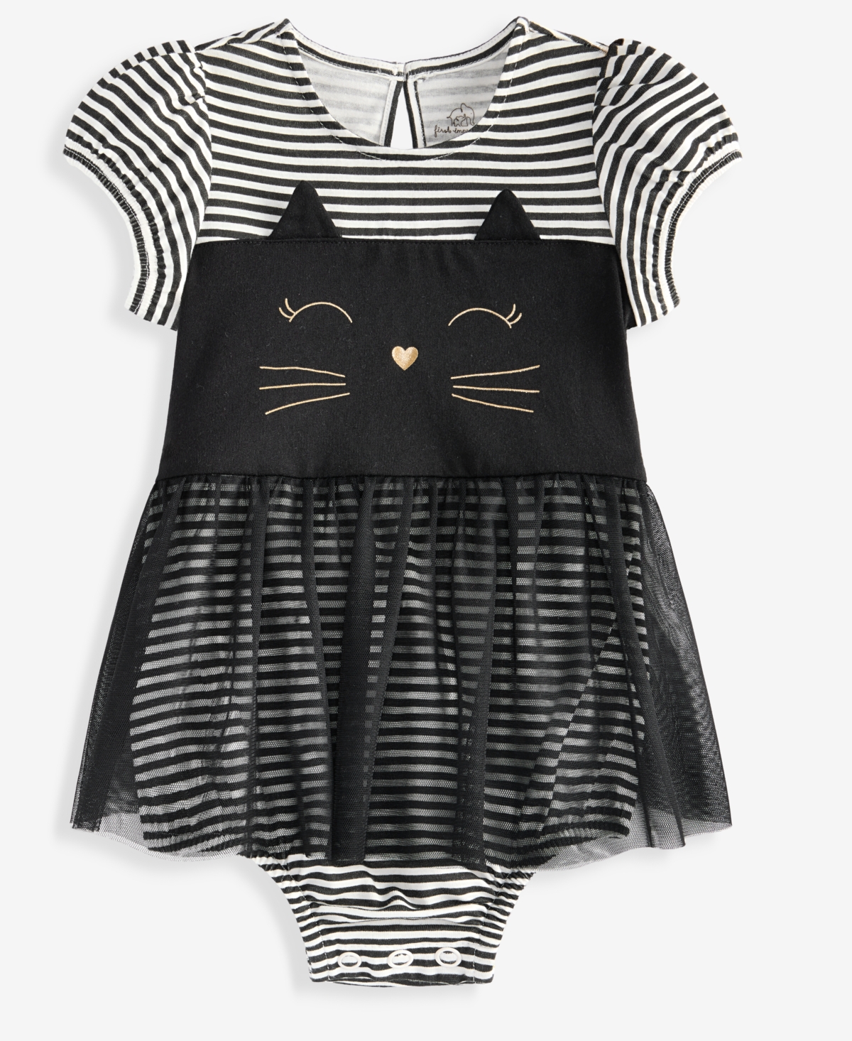 Click here for First Impressions Baby Girls 0M-24M Striped Cat Sk... prices
