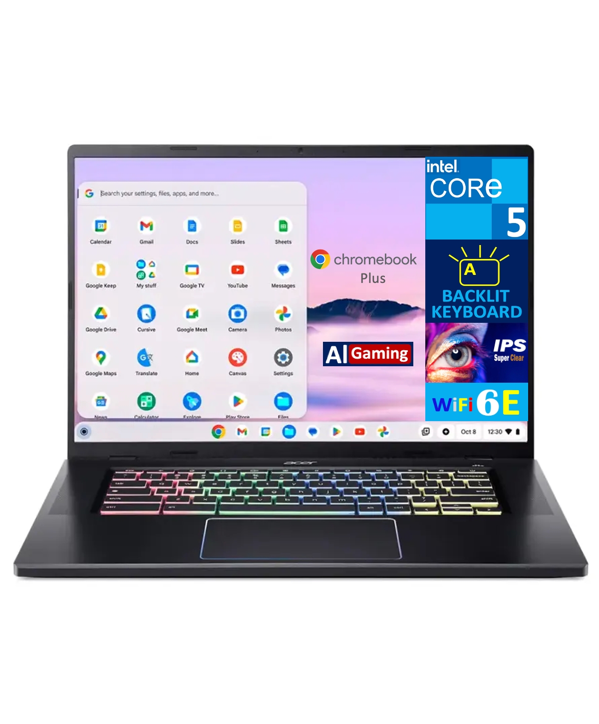 Click here for Acer Chromebook Plus Gaming Laptop (Core 5 120U  8... prices