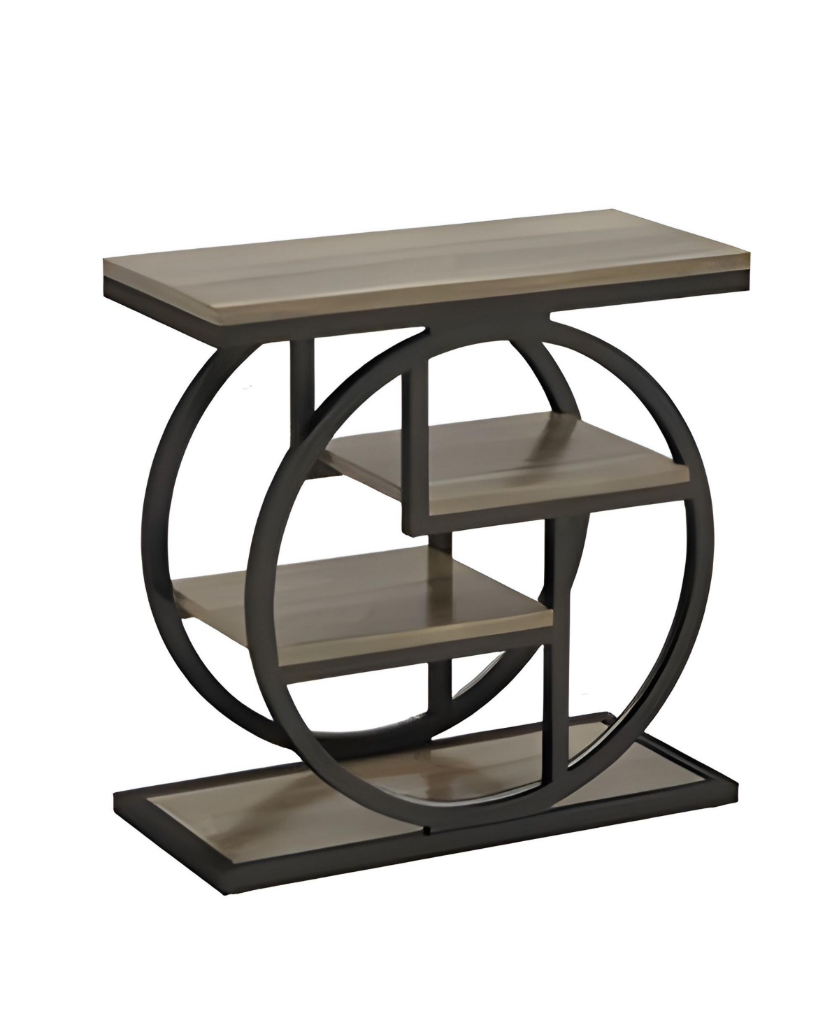 Click here for Slickblue Wood End Table with 4 Tier Storage Shelv... prices