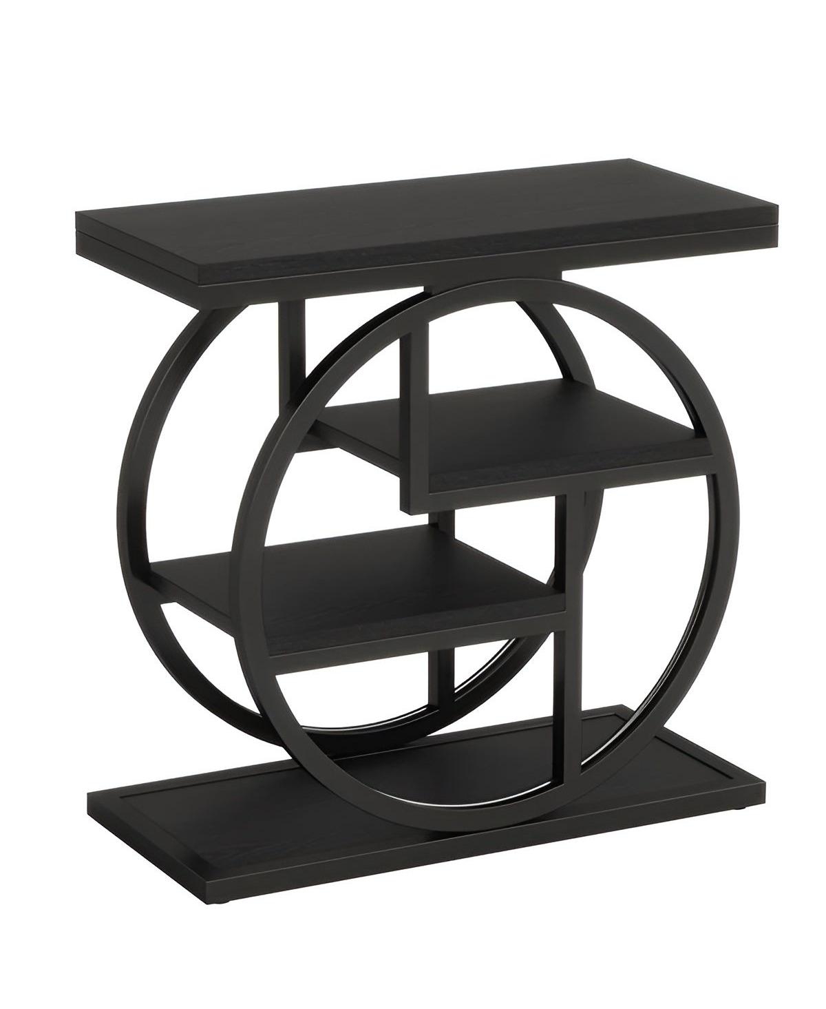 Click here for Slickblue Wood End Table with 4 Tier Storage Shelv... prices