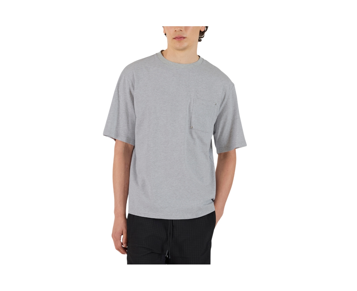 Click here for Krost Mens Oversized Rivet Tee - Dark heather grey prices