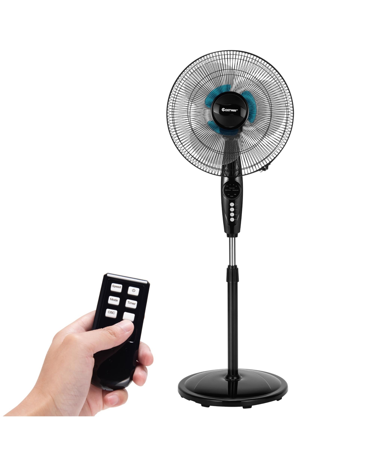 Click here for Costway 16 Adjustable Oscillating Pedestal Fan Dua... prices