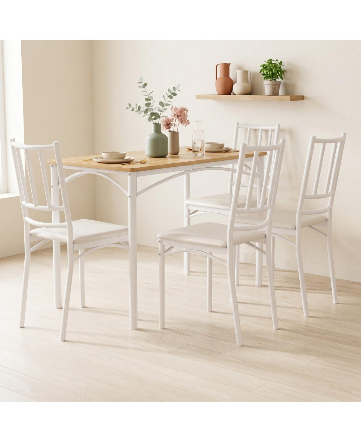 Click here for Sailvan Dining Table Set Bar Table with 4 Benches... prices
