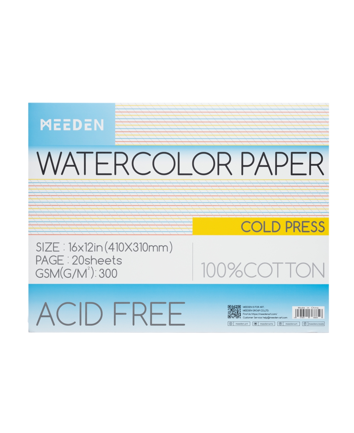 Click here for Meeden 16x12 Cold Press Watercolor Paper Pad 20 Sh... prices