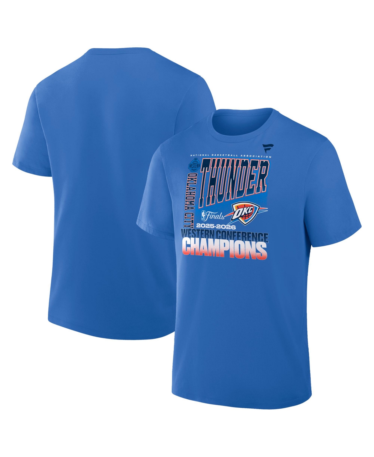 Click here for Fanatics Mens Blue Oklahoma City Thunder 2026 West... prices